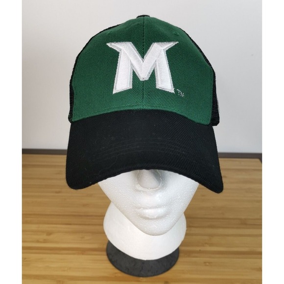 Accessories | Madison Mallards Snapback Hat Black Green Side Logo Mesh ...